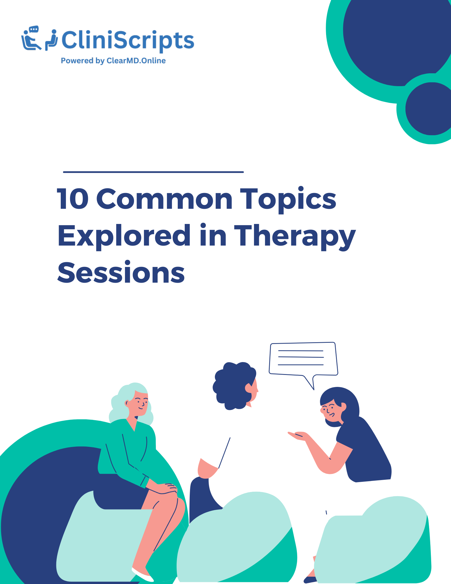 10 Key Topics Explored in Therapy Sessions - CliniScripts