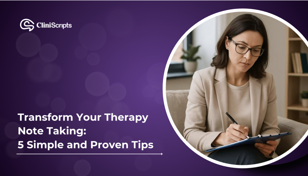 How to Transform Your Therapy Note Taking: 5 Simple and Proven Tips ...